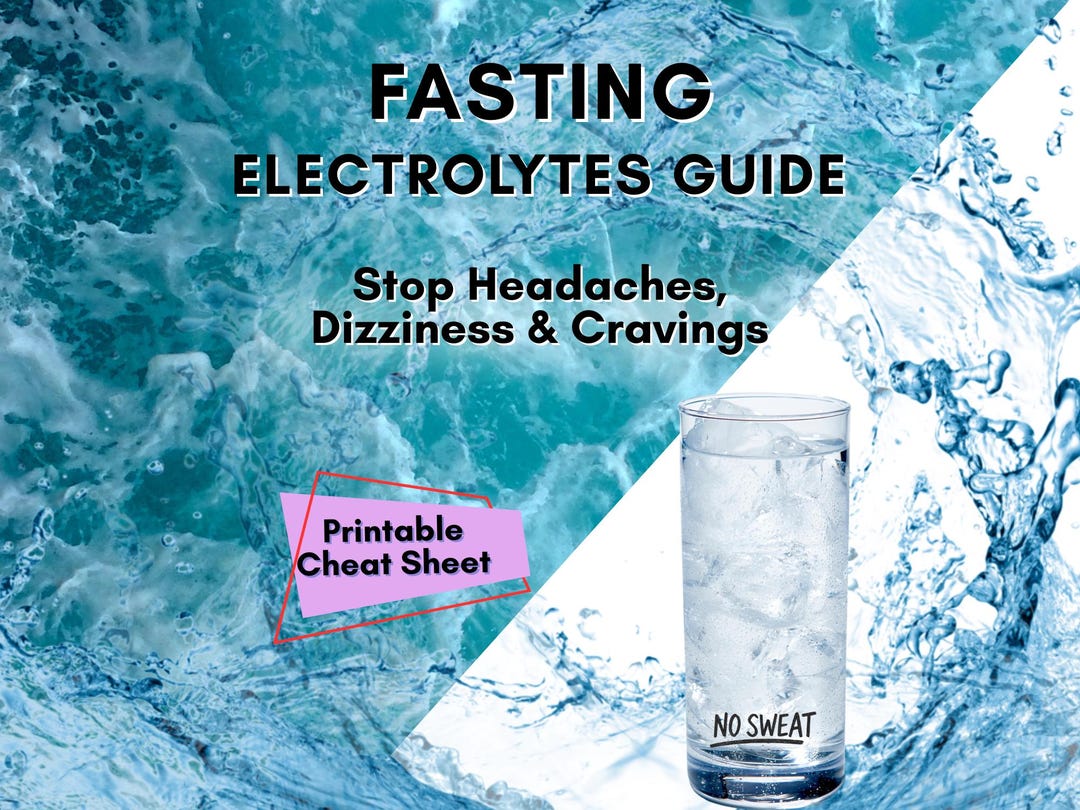 Fasting Hydration & Electrolytes Guide – Printable Cheat Sheet to Stop ...
