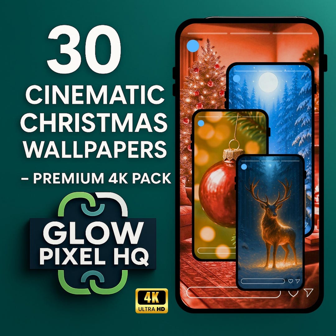 Christmas Wallpaper 4K – Cinematic Winter Phone Backgrounds | Holiday ...