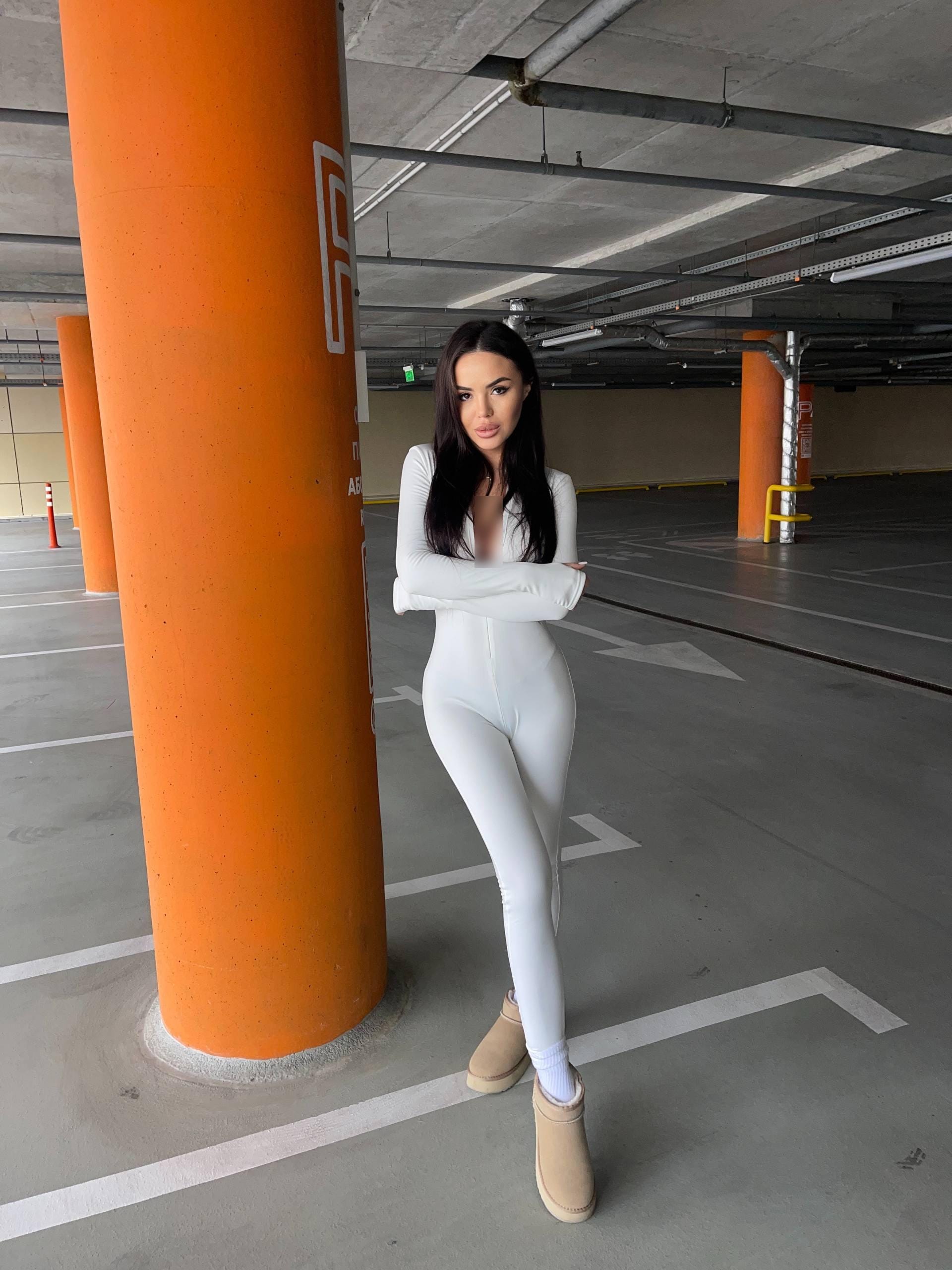 Women’s Thermal Fleece Catsuit , Cozy Finger Sleeve Onesie, Soft ...