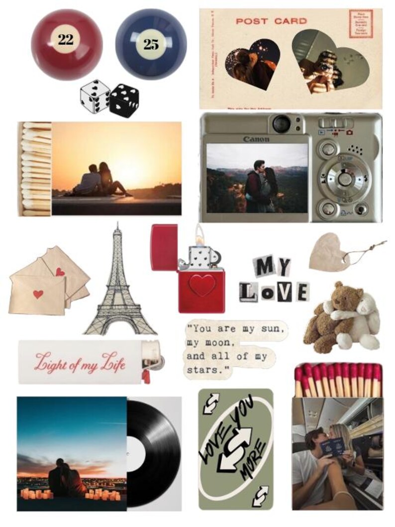 Printable Retro Matchbox Collage Poster, Editable Canva Template ...