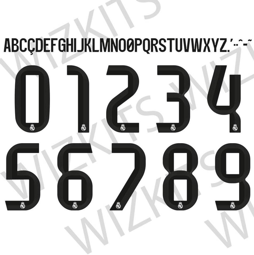 Real Madrid 2025/26 Home Kit Nameset - Custom Iron on Transfer - Etsy