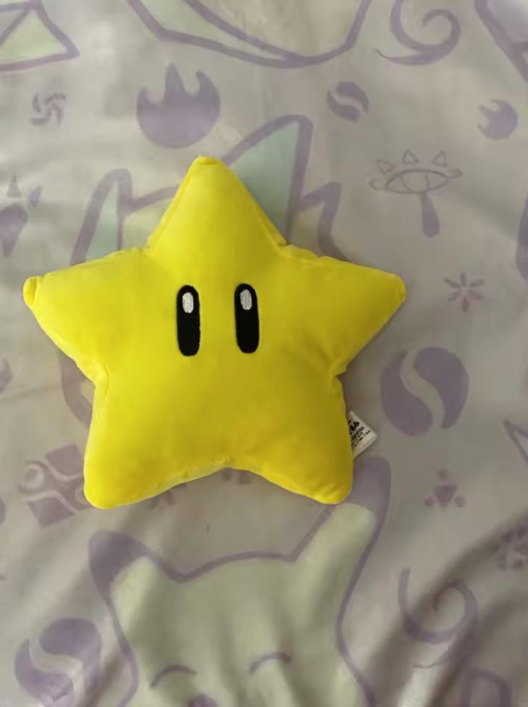 Yellow Star Plush Pillow – Cute Star Plush Toy, Soft Stuffed Star ...