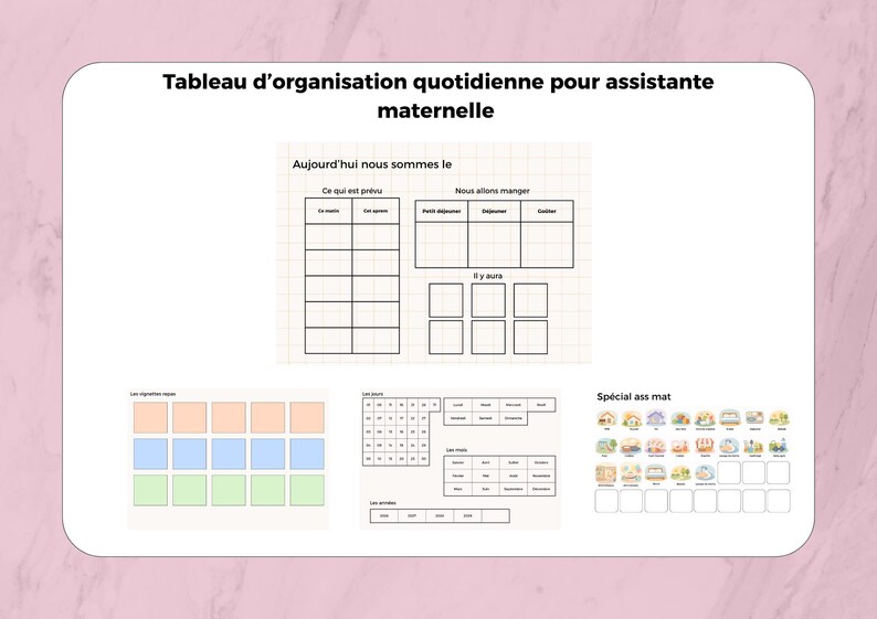 Daily Schedule for Childminders - Program, Menus and Attendance ...