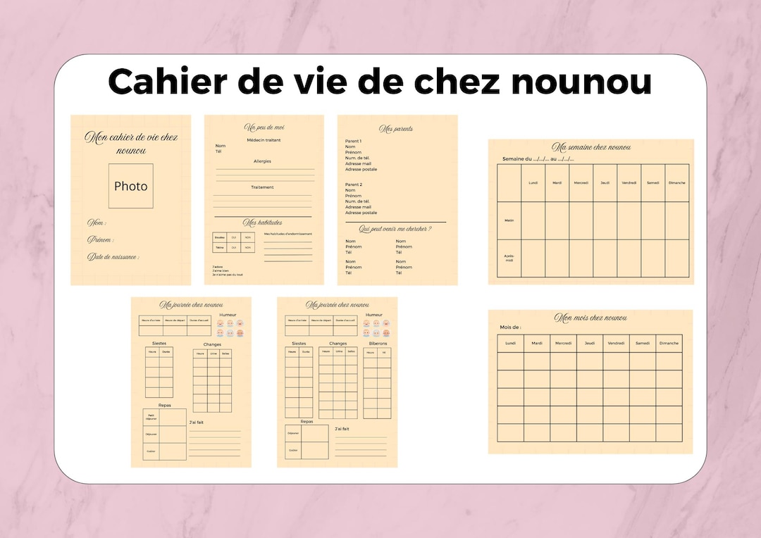 Printable Nanny/parent Communication Logbook - Childminder - Daily Baby ...