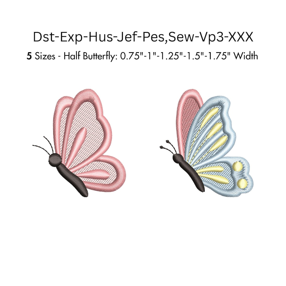 Mini Butterfly Embroidery Design Bundle 8 Small Butterflies Machine ...