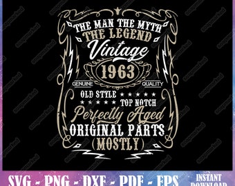Legend 1963 Svg - Etsy