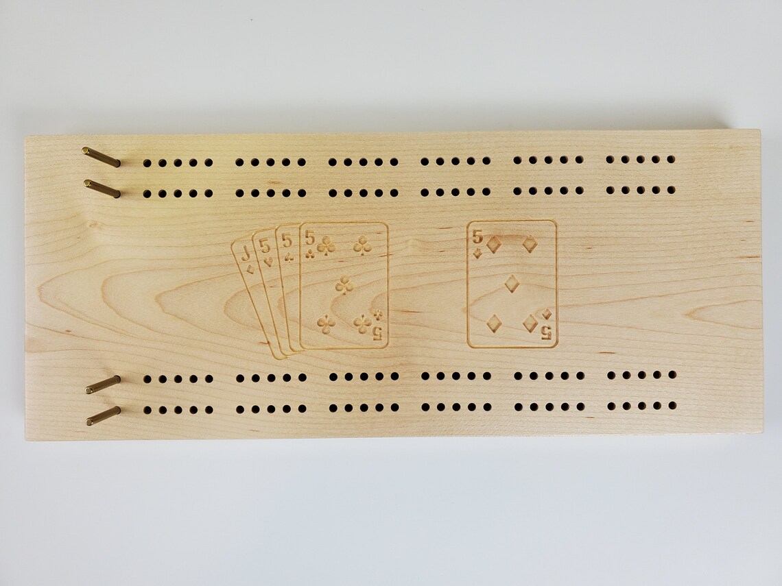 Maple 29 Hand Cribbage Board - Etsy
