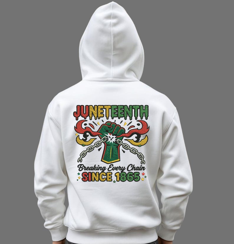 Juneteenth Embroidery Design, Juneteenth 1865 Embroidery, Black Lives ...