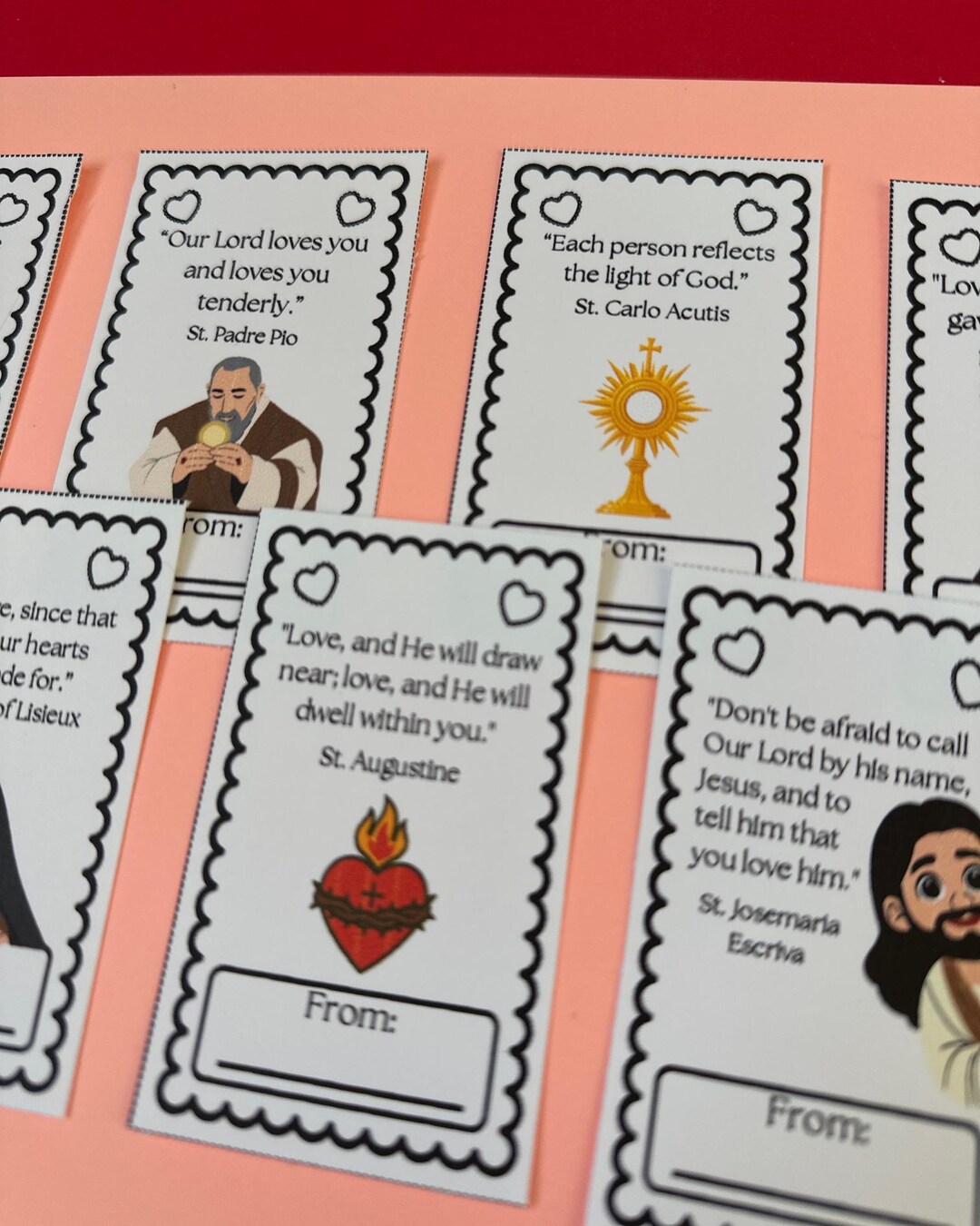 Catholic Valentine Cards for Kids Printable | Christian Classroom ...
