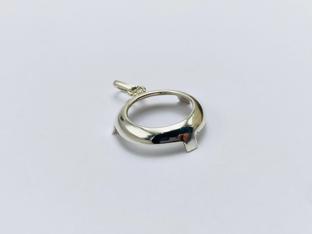 Handmade 925 Sterling Silver Coin Connector Bezel, Coin Pendant ...