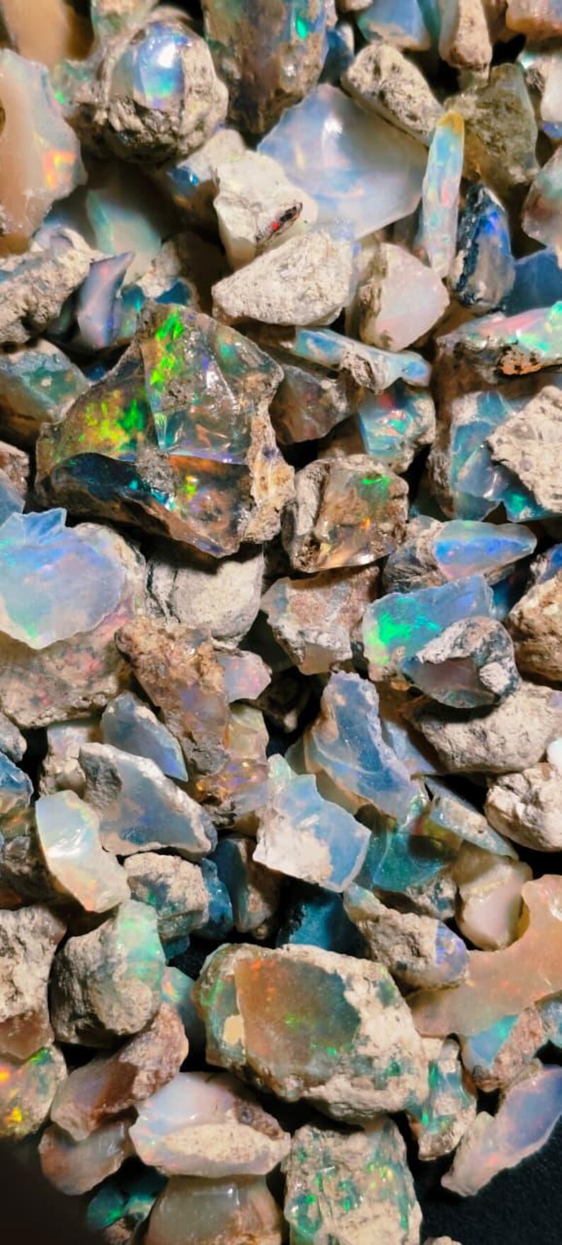 Natural Ethiopian Opal Rough,multi Fire Opal Raw,aaa Quality Ethiopian ...