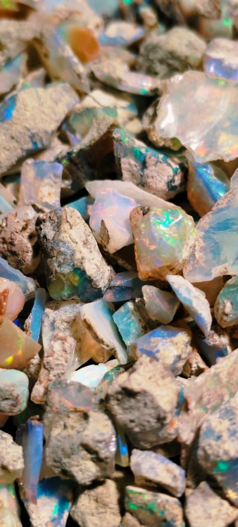 Natural Ethiopian Opal Rough,multi Fire Opal Raw,aaa Quality Ethiopian ...