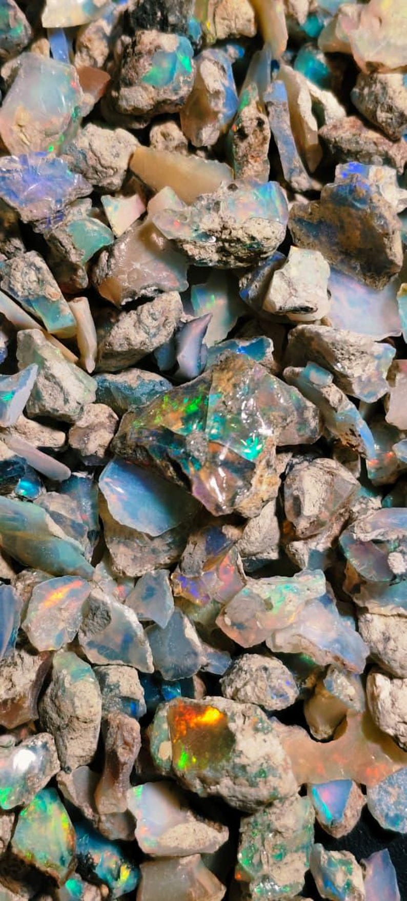 Natural Ethiopian Opal Rough,multi Fire Opal Raw,aaa Quality Ethiopian ...