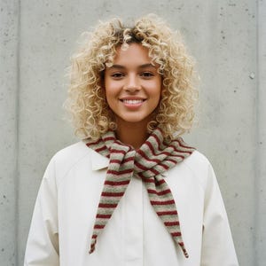 100% Wool Triangle Scarf • Soft Winter Bandana Snood Wrap - Etsy