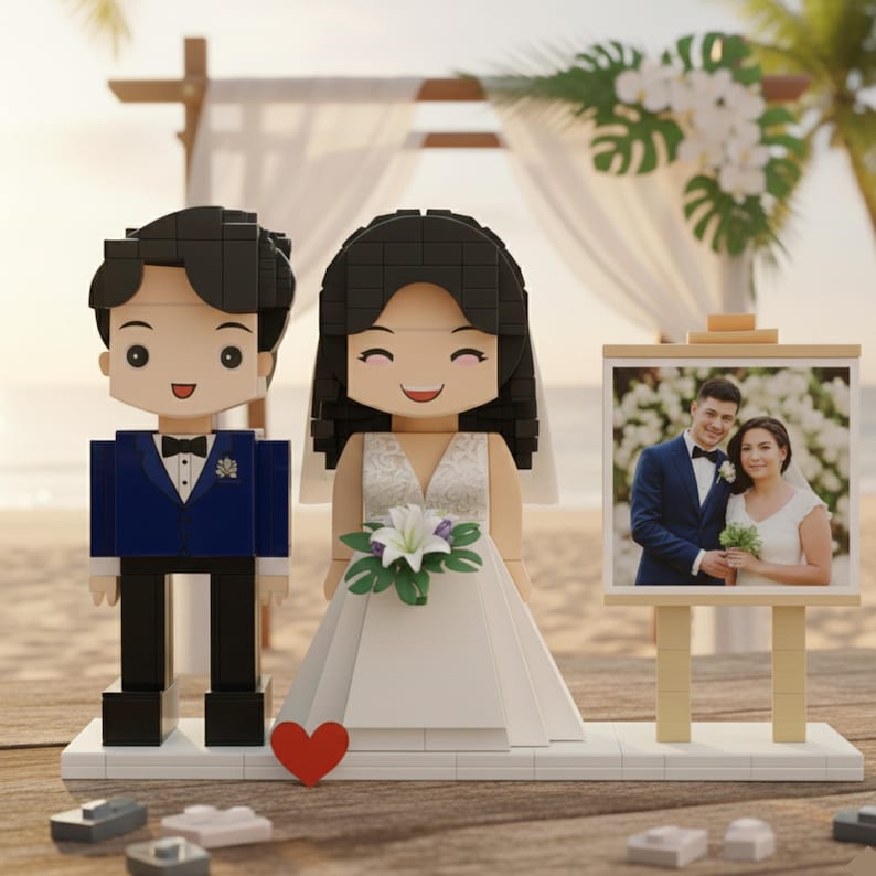 Custom Couple Brick Figure – Personalized Mini Brick Characters ...