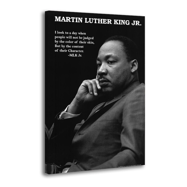 Martin Luther King Jr. Canvas Wall Art, Living Room Decor - Etsy