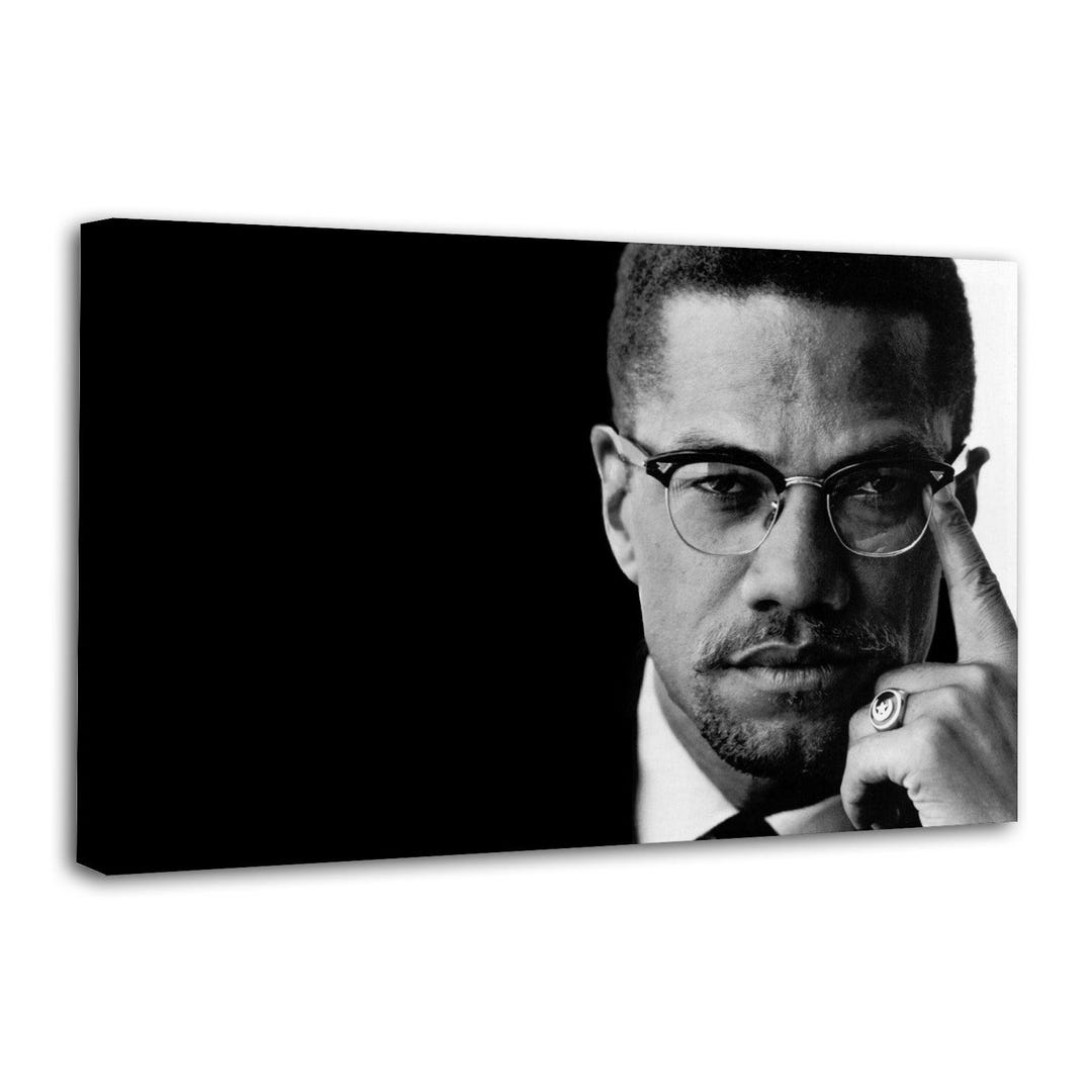 Malcolm X (1925 – 1965) – African American Spiritual Leader Wall Art ...