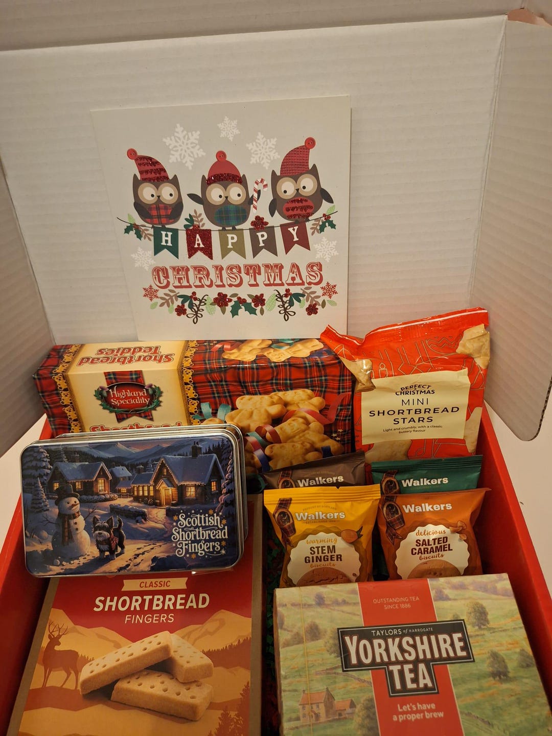 Christmas Biscuit Hamper — Tea & Shortbread Selection - Etsy