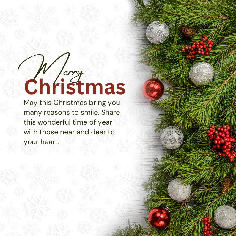 Merry Christmas Printable | Holiday Greeting Card Digital Download ...