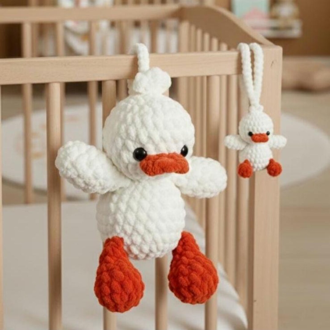 Daffy Duck Amigurumi Crochet Pattern PDF | Soft Chunky Duck Plush ...