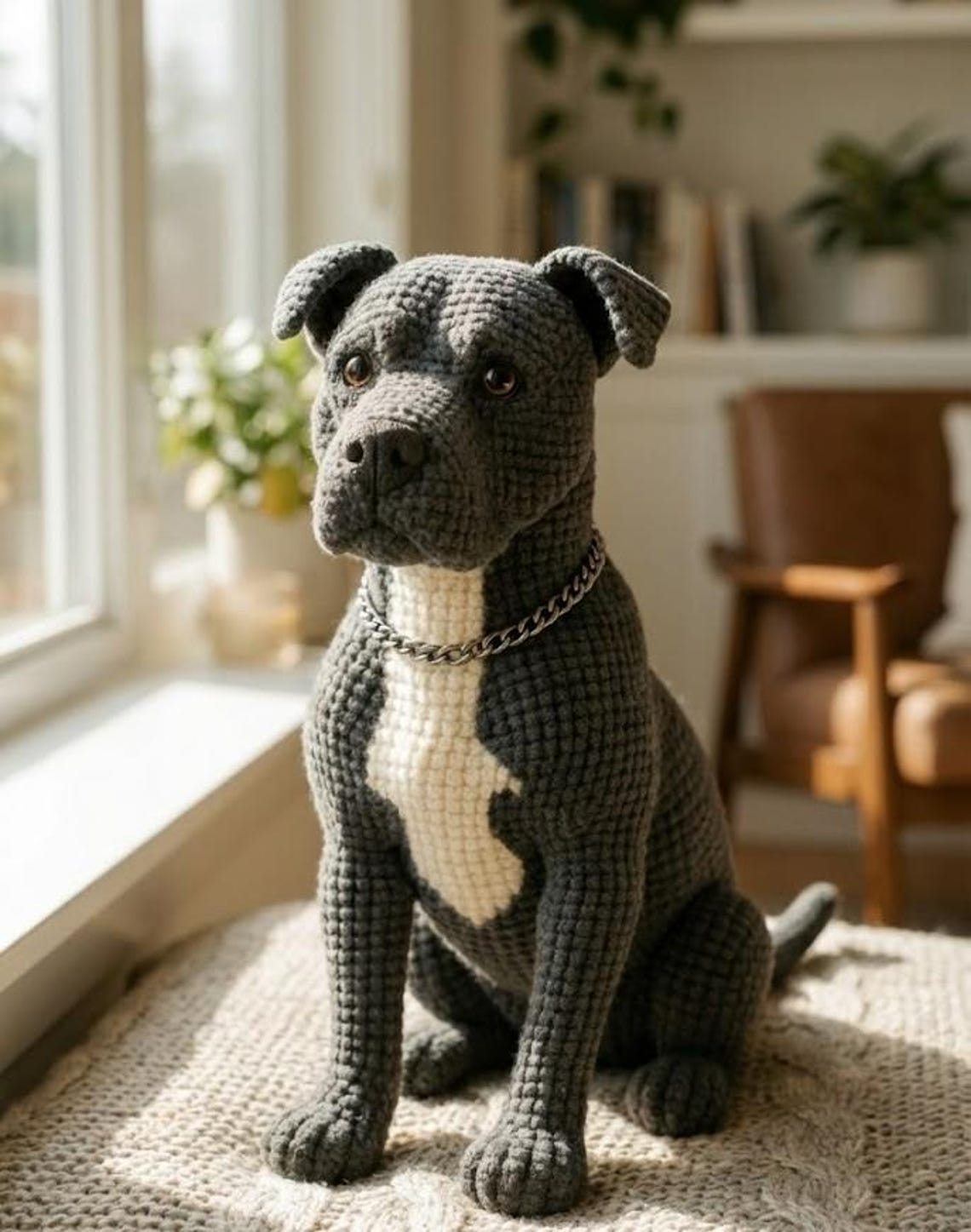 Realistic Pitbull Amigurumi Pattern, Staffy Crochet Dog PDF, Lifelike ...