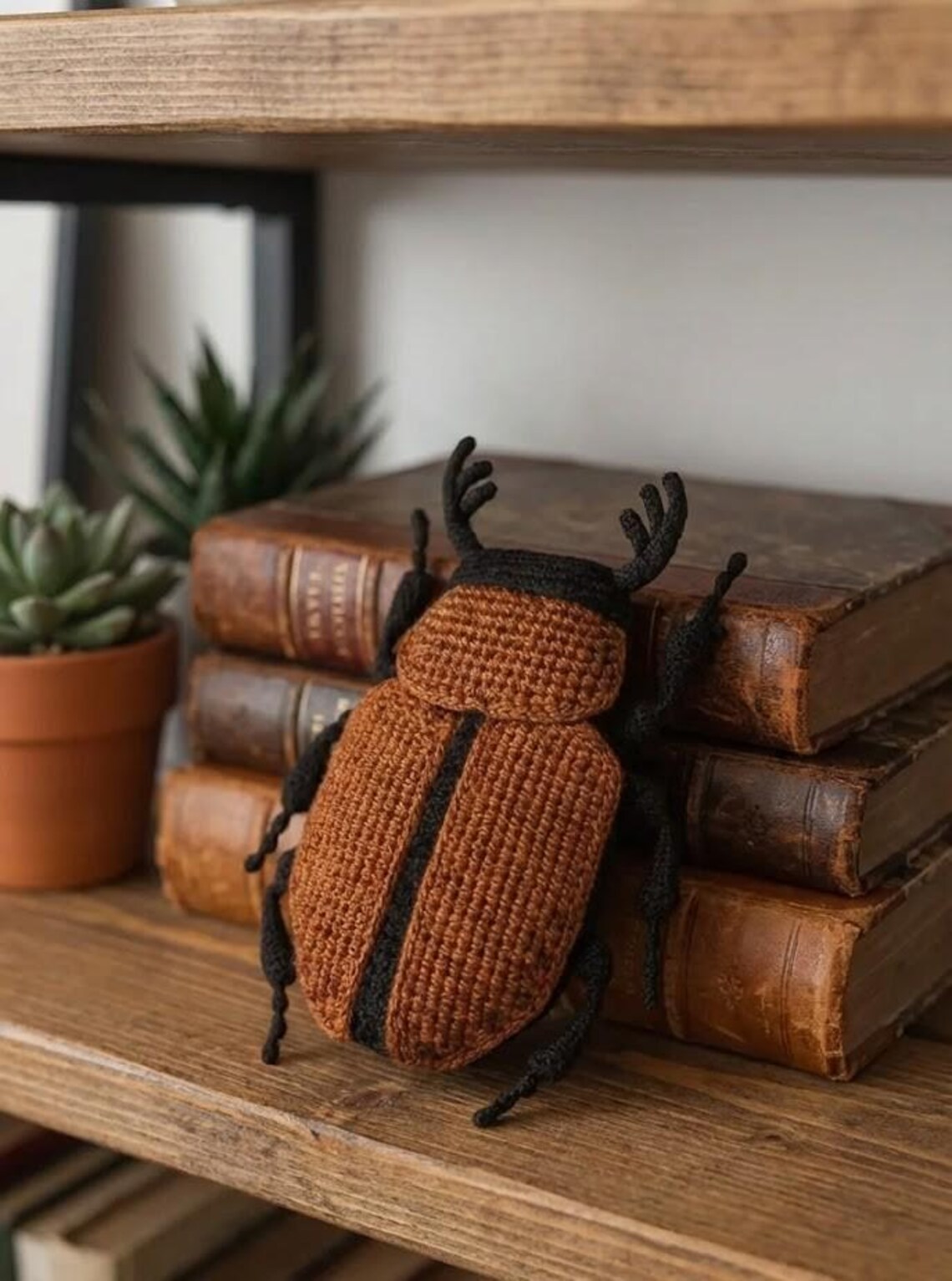 Realistic Stag Beetle Amigurumi Crochet Toy - Handmade Insect Plush ...