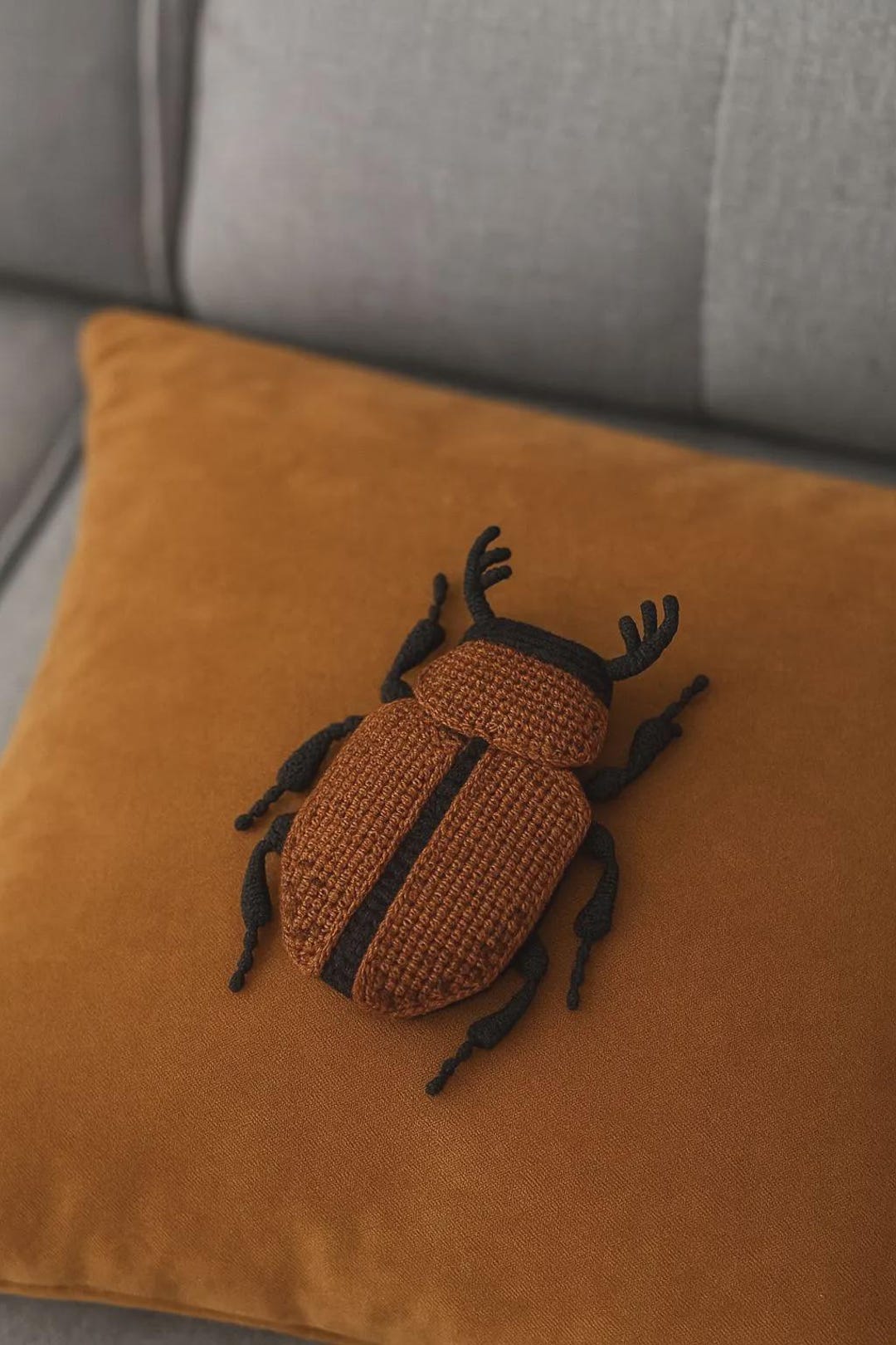Realistic Stag Beetle Amigurumi Crochet Toy - Handmade Insect Plush ...