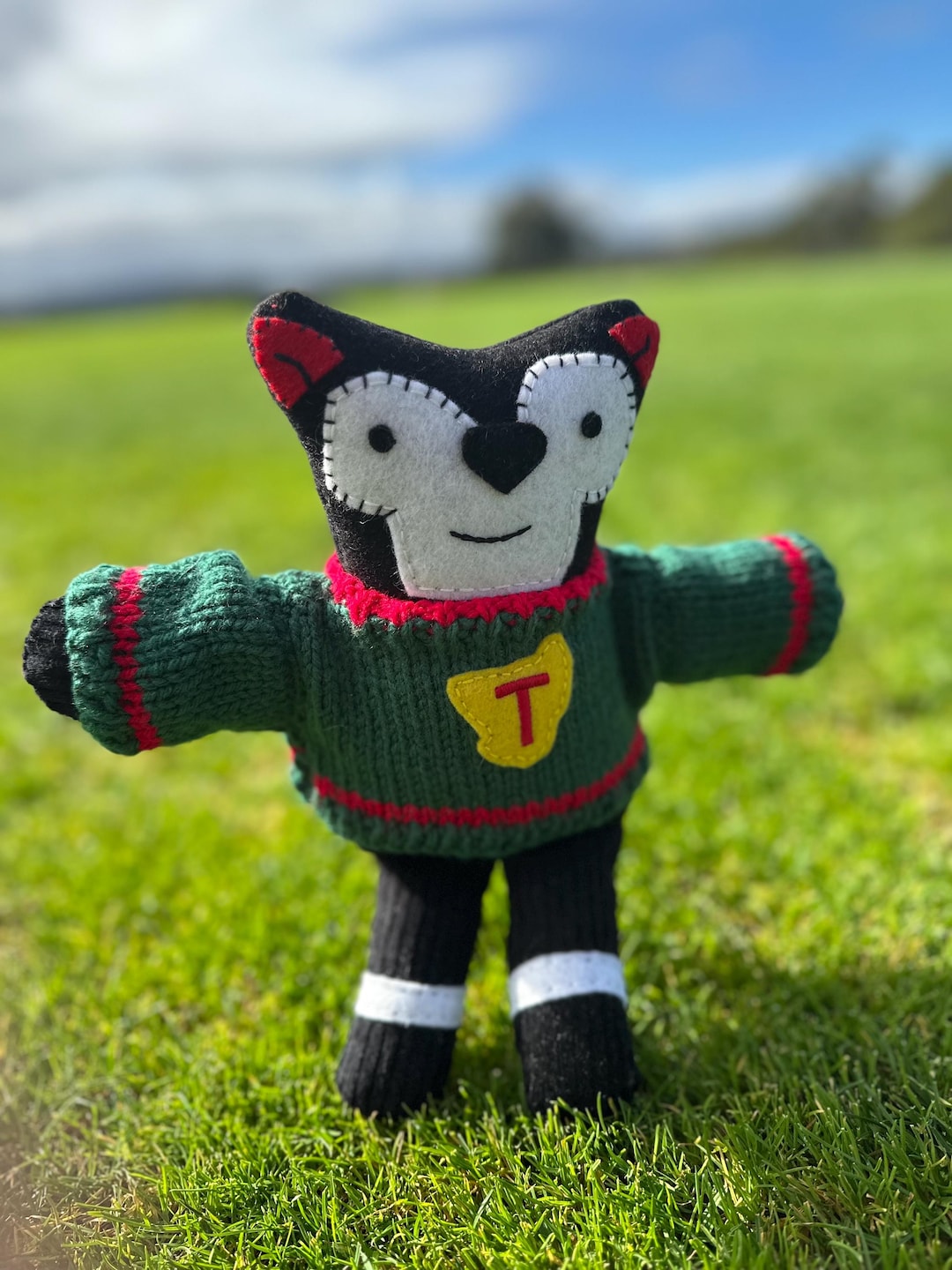 Tasmanian Football Devil Soft Toy Handmade - Etsy
