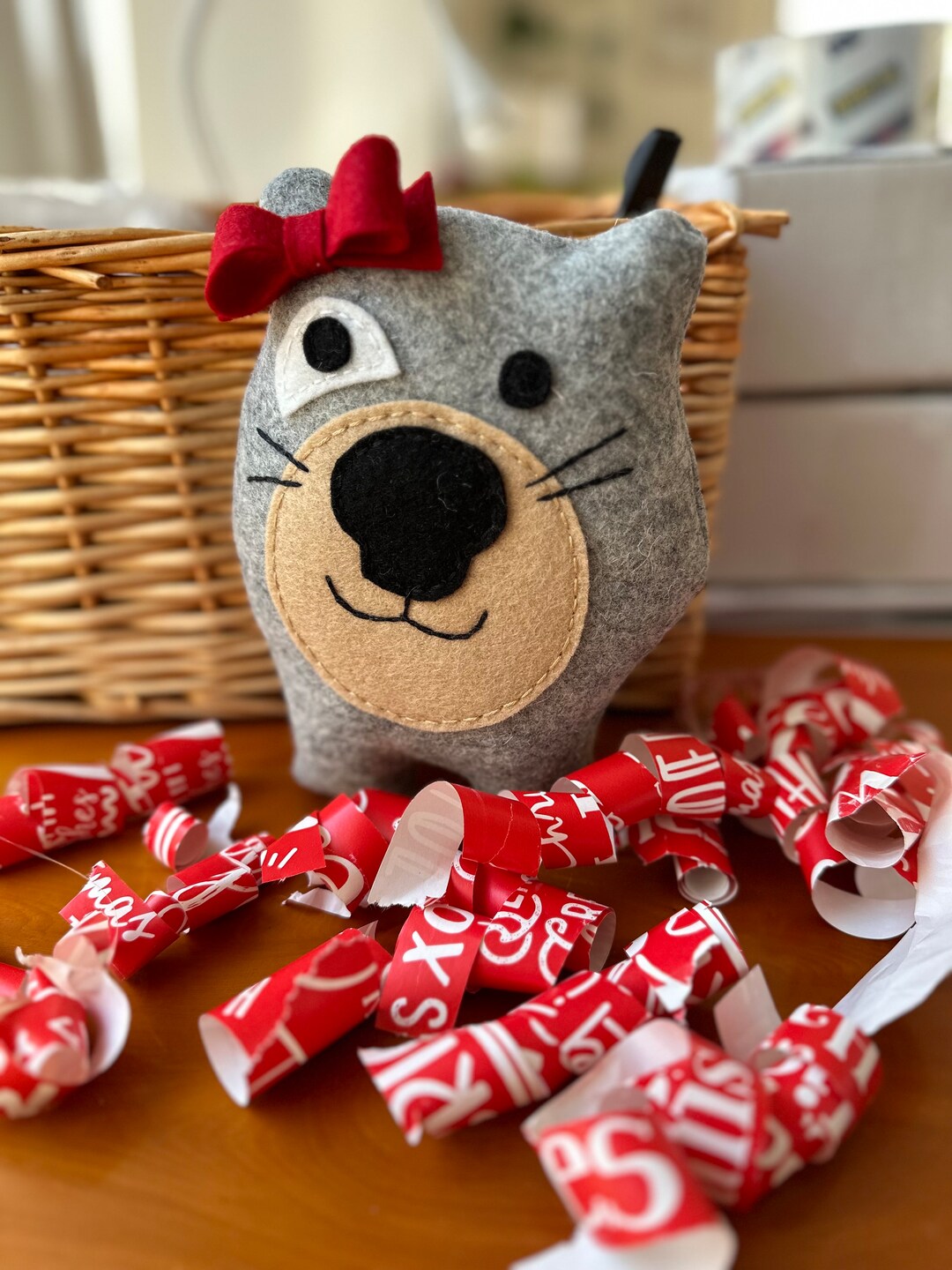 Personalised Wombat My First Christmas Softie Pure Wool Felt - Etsy