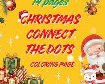 Christmas Connect the Dots Printable - Etsy