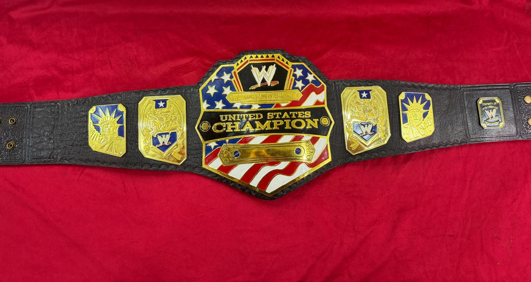 United States Championship Wrestling Belt Replica Adult Size 2mm Brass ...