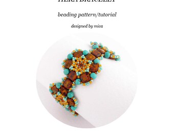 Beading Tutorial Bracelet Royal english PDF File - Etsy