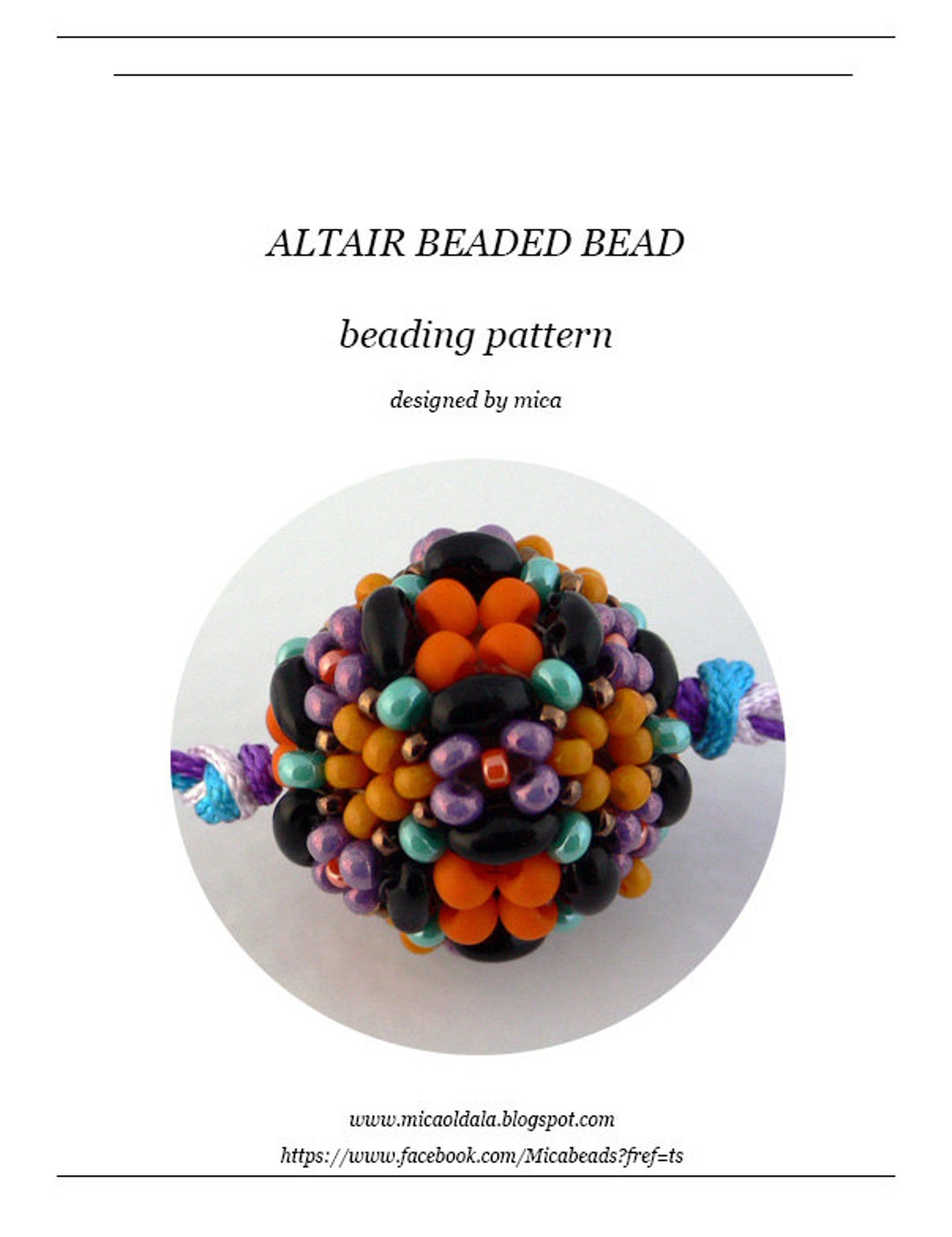 Altair Beaded Bead Pattern/tutorial Pdf File for Personal Use Only - Etsy