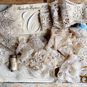 Rare Collectible Antique Laces Set. French Haberdashery & Lace ...