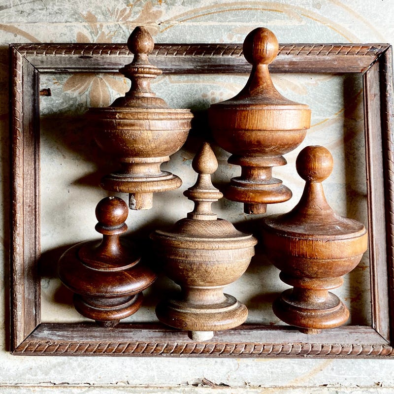 Wood Finials - Etsy