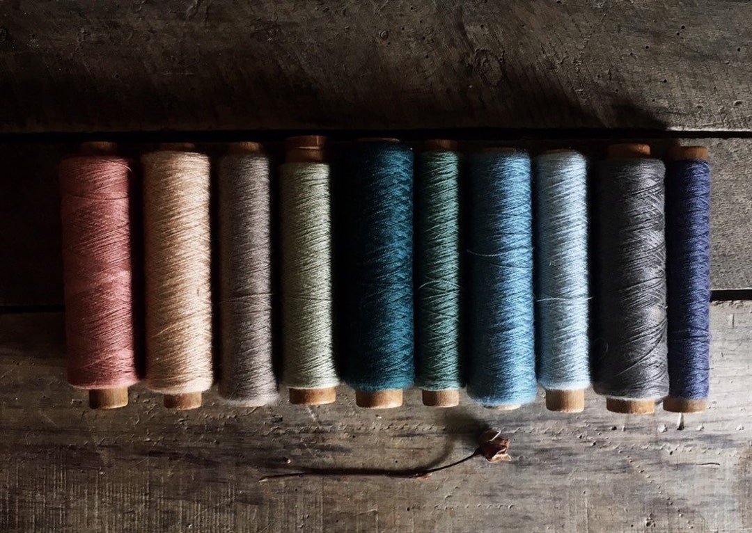 French Antique Thread Spool Lot of 10. Wooden Spools of Wool Thread ...