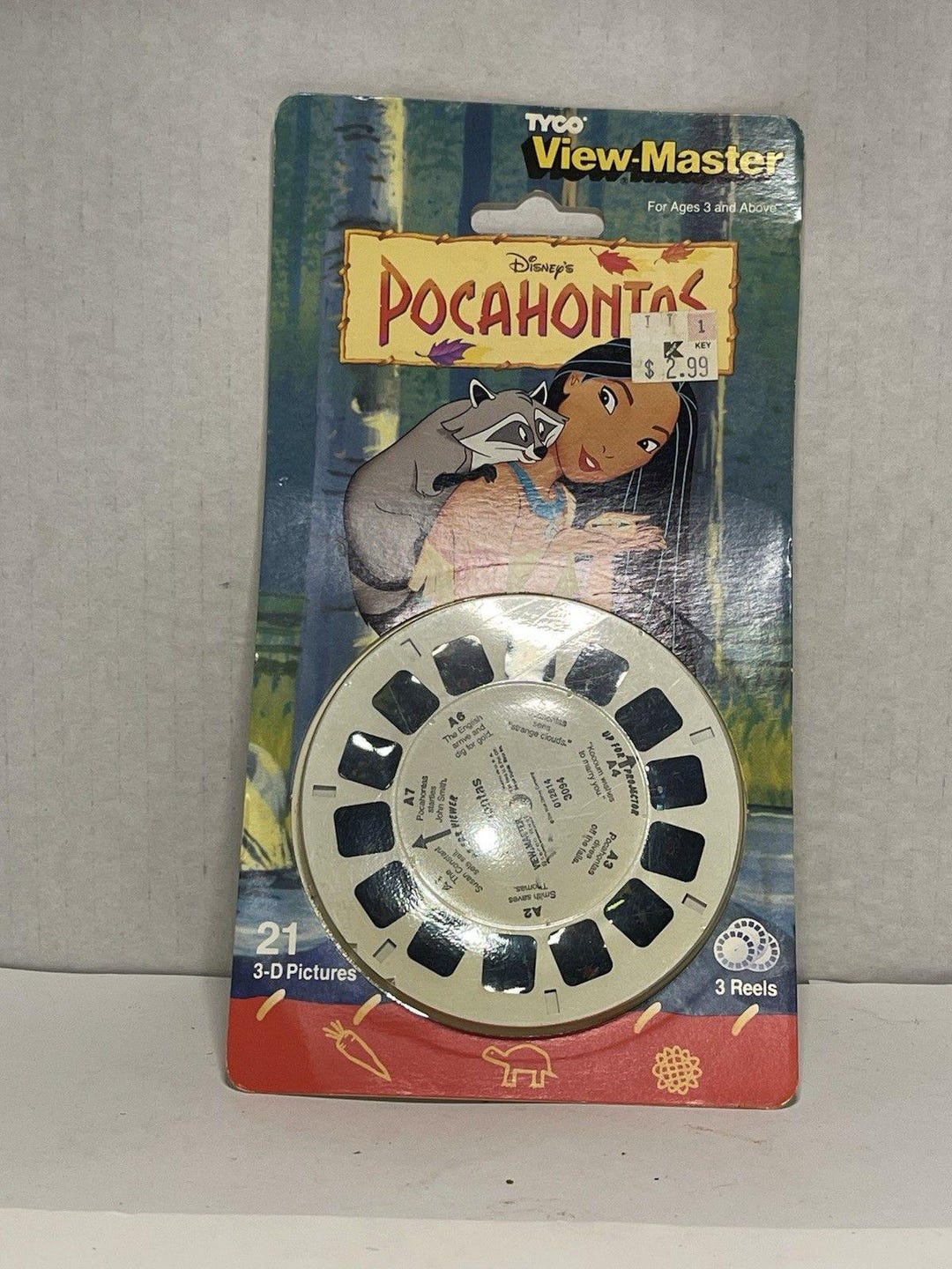 1995 TYCO View Master Disney Pocahontas 3D Reel Set Sealed Vintage New ...