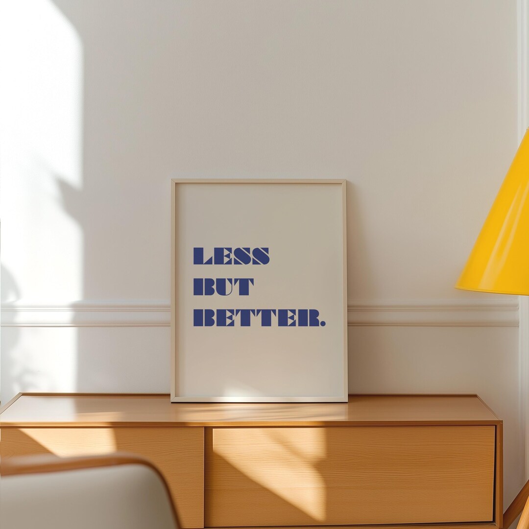 Less but Better Poster, Bauhaus Exhibition Print, Mid Century Modern ...
