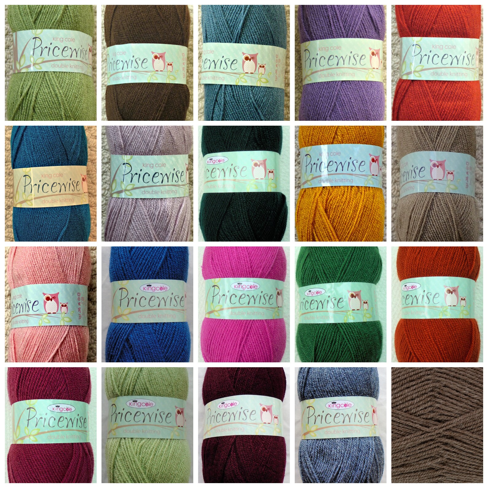 DK Knitting Wool/yarn Pricewise DK 100g Double Knitting light - Etsy UK