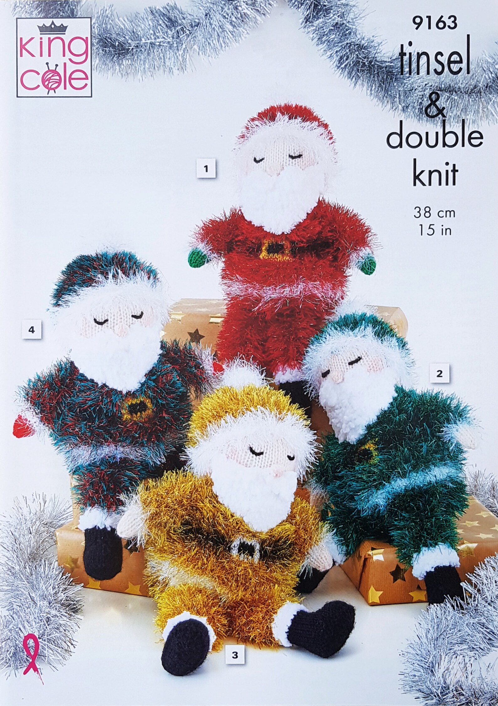 Tinsel Christmas Knitting Crochet Wool/yarn King Cole 50g - Etsy UK
