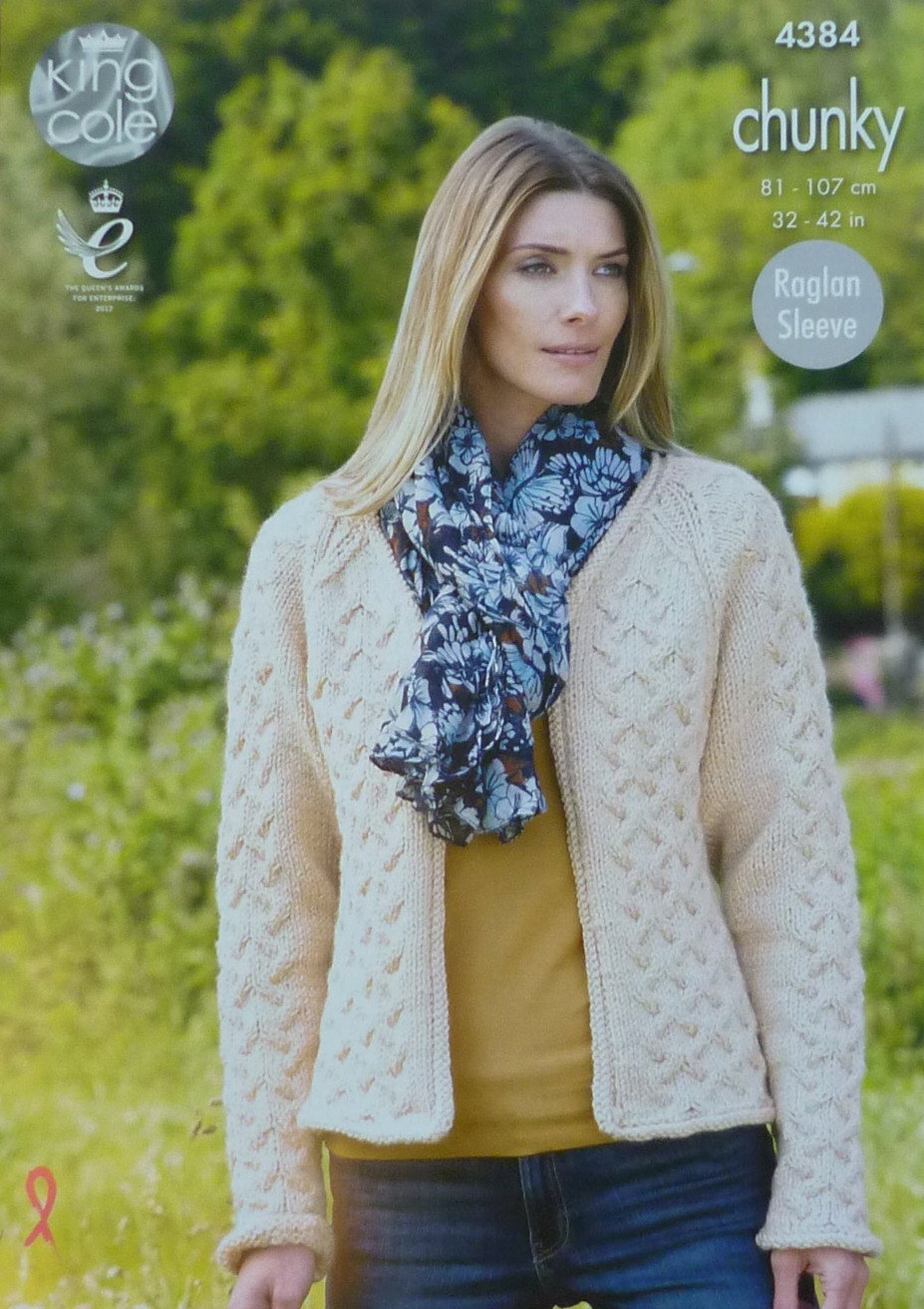 Womens Knitting Pattern K4384 Ladies Raglan Sleeve Cable - Etsy UK