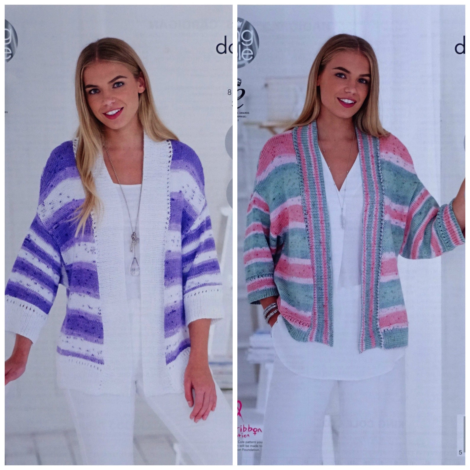 Womens Knitting Pattern K4773 Ladies Easy Knit 3/4 Sleeve - Etsy UK