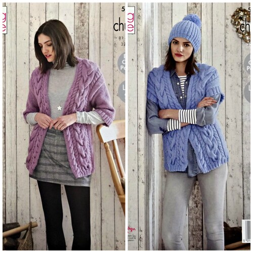 Knitting Pattern-big Square Wrap Womens Sleeveless Jacket - Etsy Australia