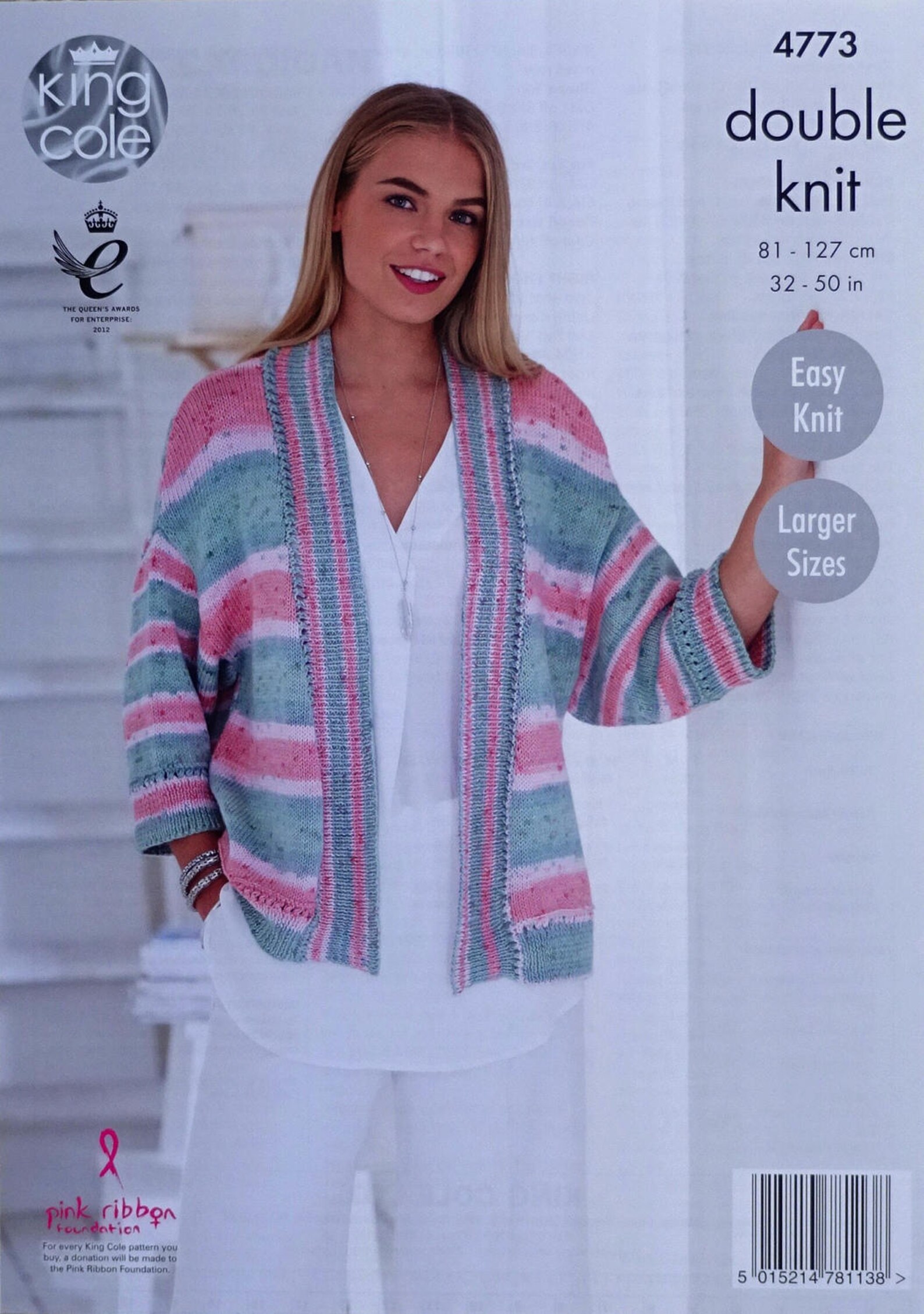 Womens Knitting Pattern K4773 Ladies Easy Knit 3/4 Sleeve - Etsy UK