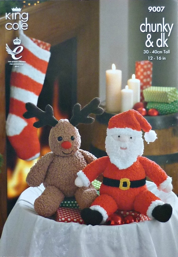 Santa Claus Knitting Pattern K9007 Christmas Toys and Stocking - Etsy UK