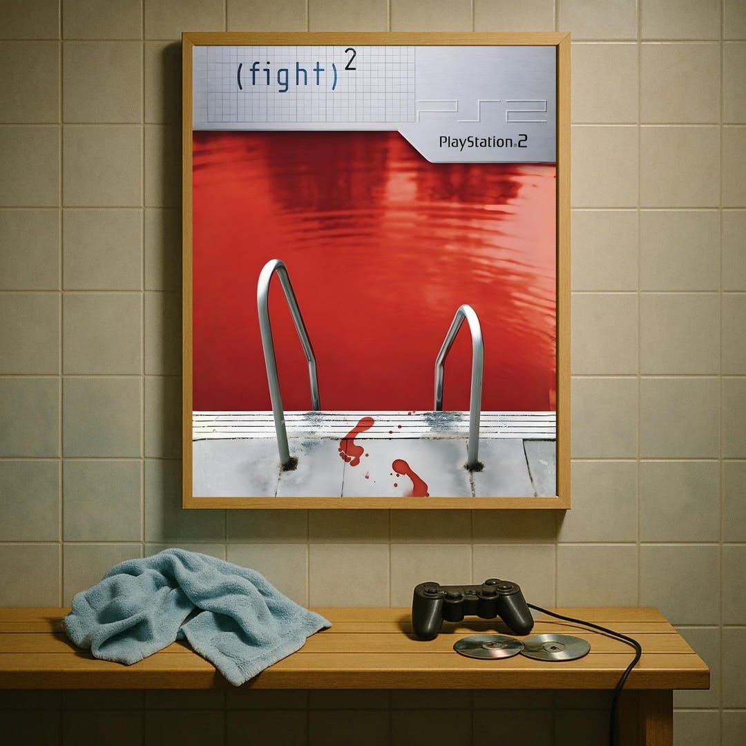 PS2 Ad Poster, Y2K Gaming Wall Art, Moody Pool Room Decor - Etsy