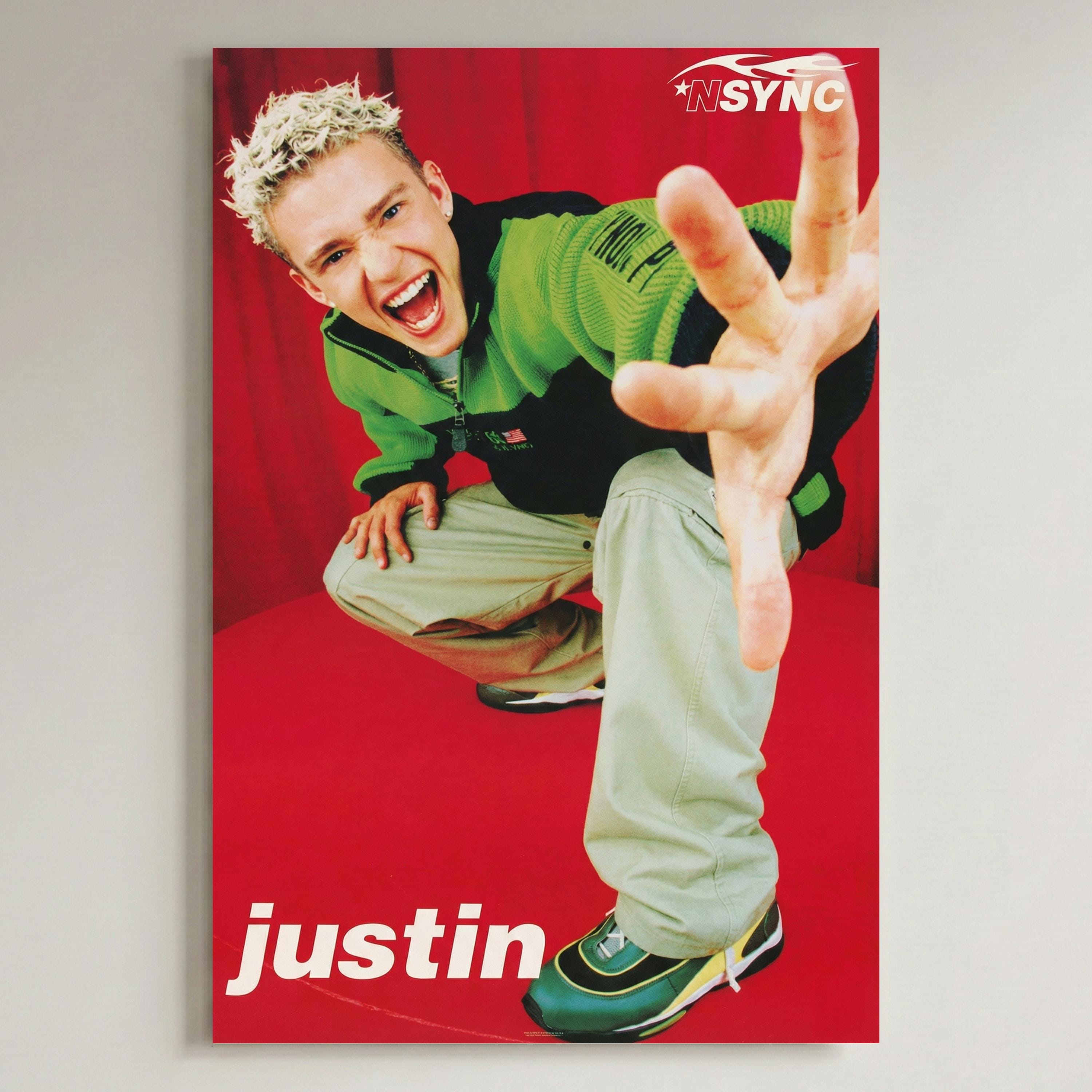 90s Boy Band Poster, Y2K Teen Idol Print, Frosted Tips Era Pop Wall Art ...
