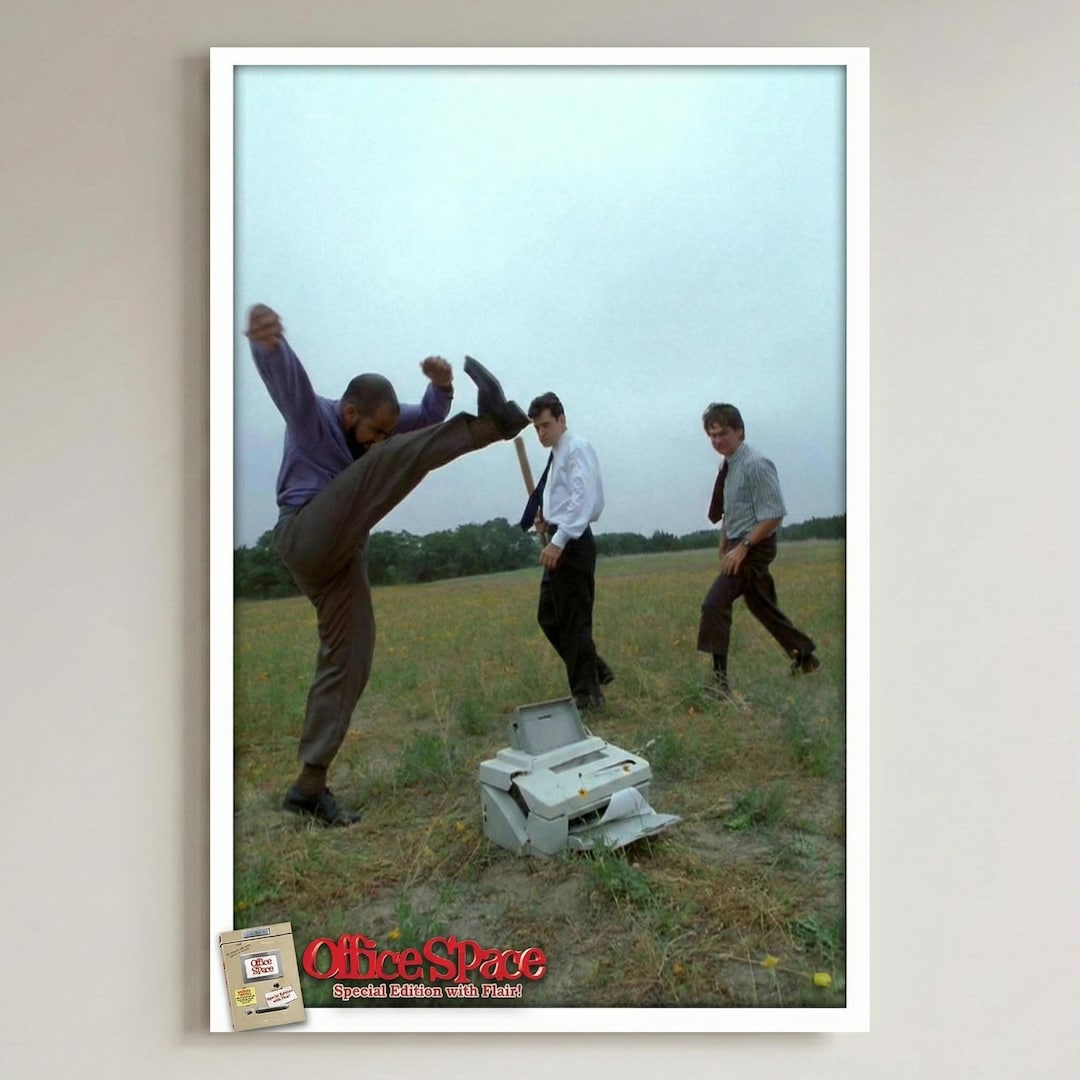Office Space 1999 Poster Print, Movie Hangings, Printer Scene Wall Art ...