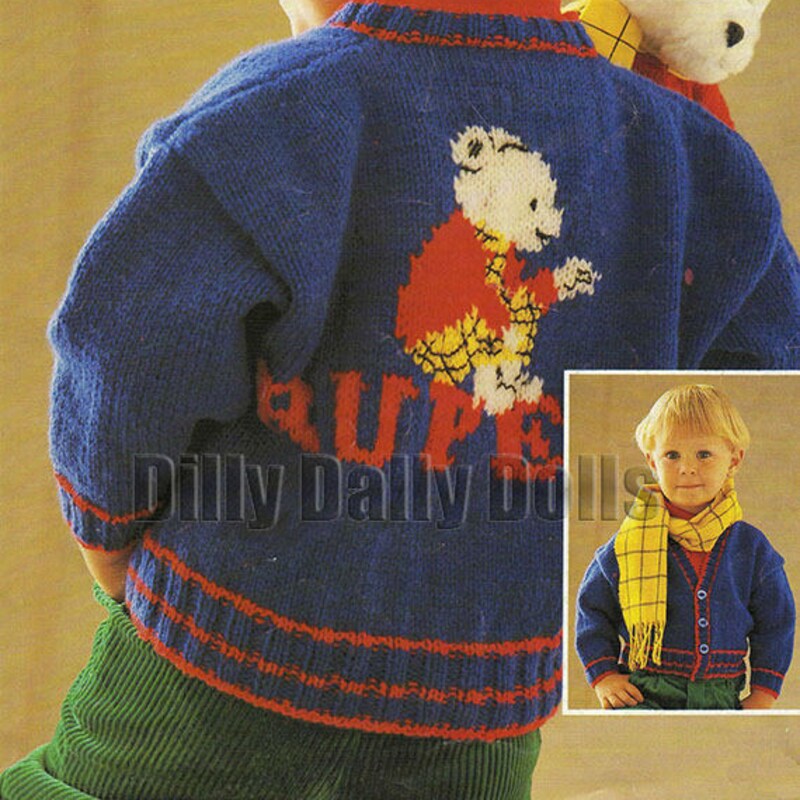 Rupert Bear Pattern - Etsy