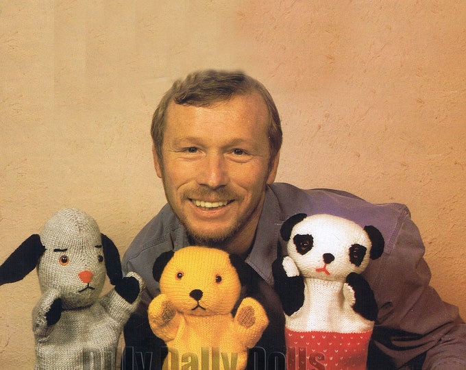 Vintage Sooty Soo and Sweep Hand Puppets DIGITAL PDF Knitting Pattern ...